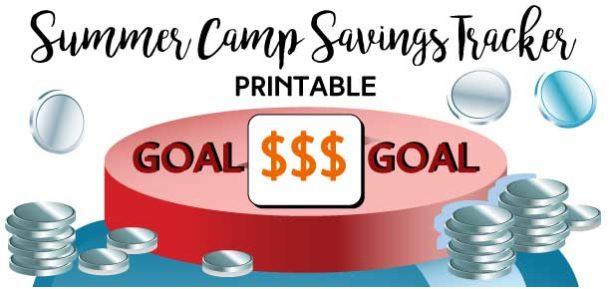 Summer Camp Savings Tracker Printable - solution for responsible parents
