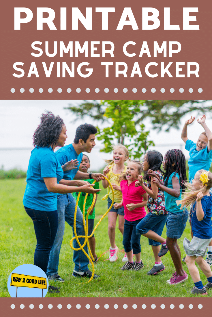 Summer Camp Savings Tracker Printable - solution for responsible parents